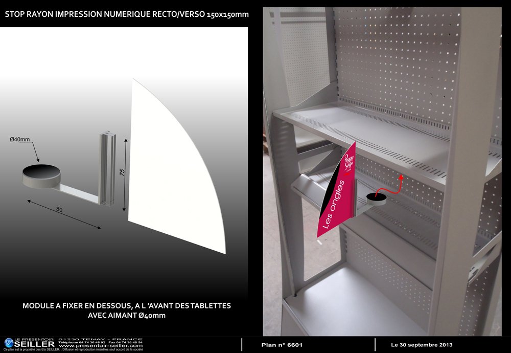 Fabricant PLV ILV : Présentoir : Stop Rayon | habillage-magasin